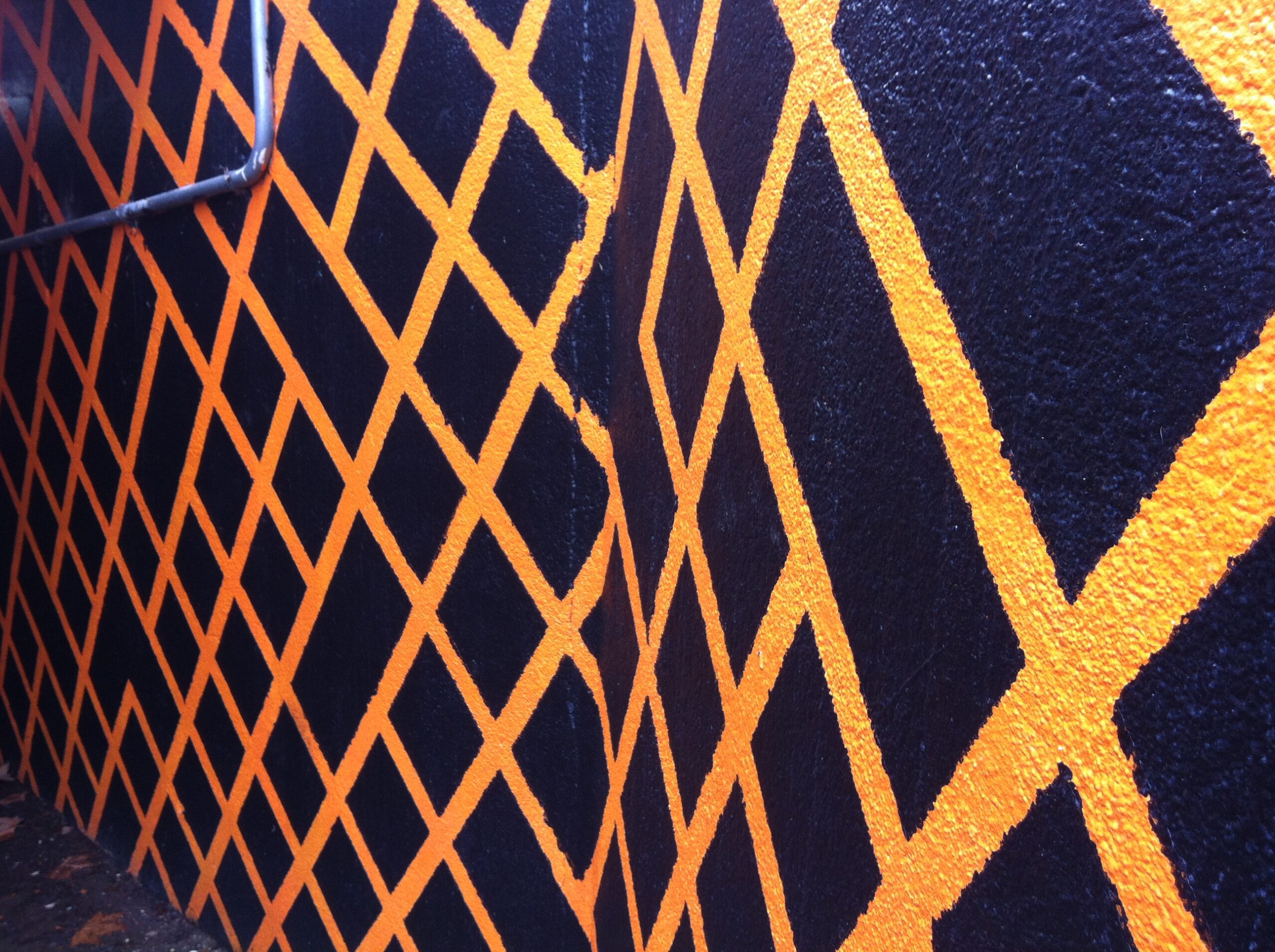 Colourful walkway at Bowden train station - Bowden